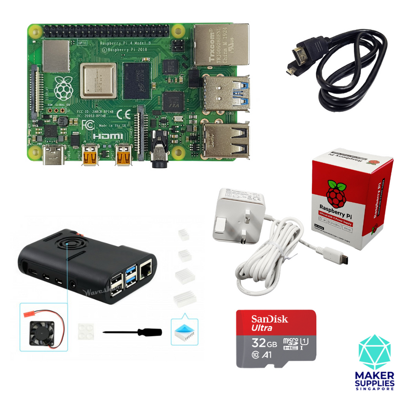 Raspberry Pi 4 Model B (8GB RAM) – MakerSupplies Singapore
