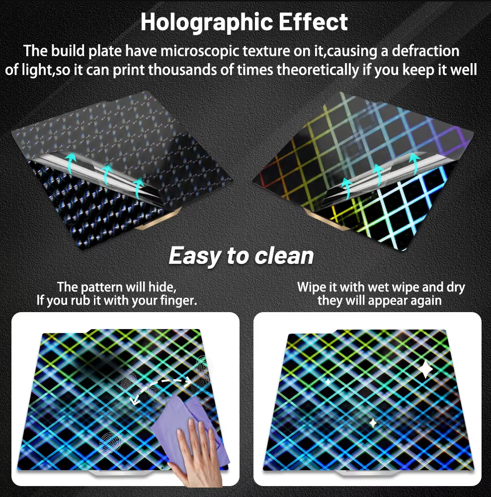 257x257mm Double Side Build Plate for Bambu Lab 3D Printer
