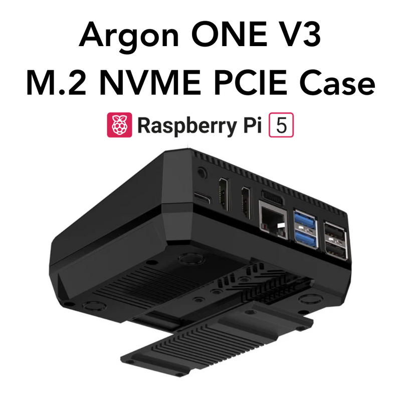 Argon ONE V3 Case for Raspberry Pi 5 + M.2 NVME Expansion Option ...