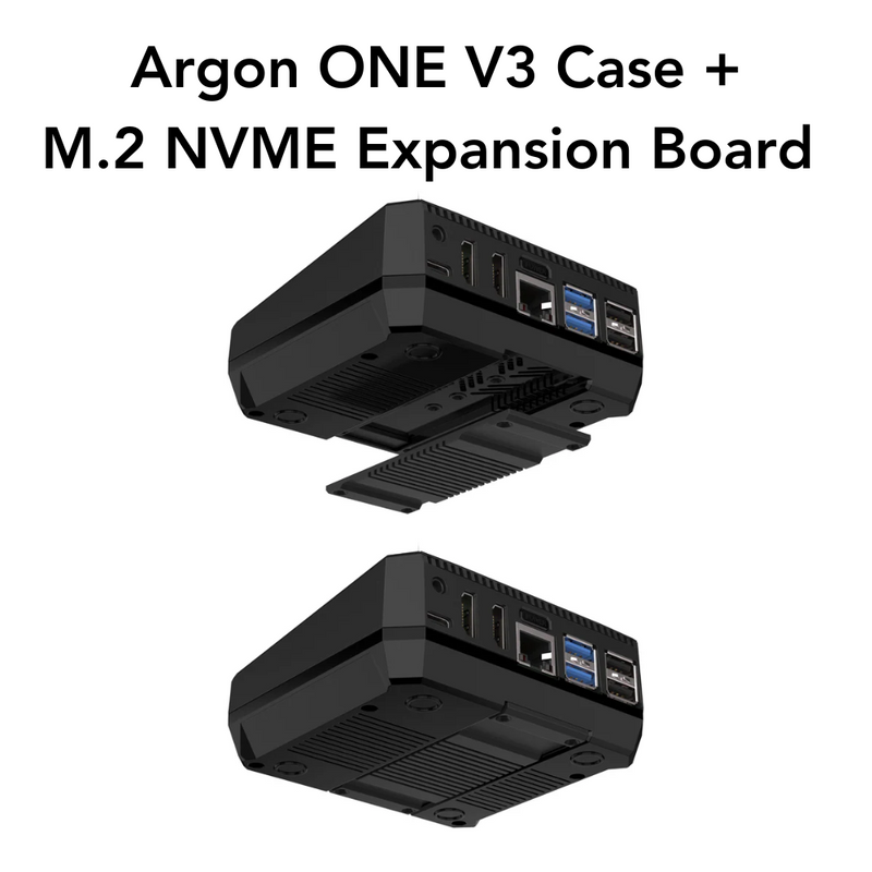 Argon ONE V3 Case for Raspberry Pi 5 + M.2 NVME Expansion Option ...