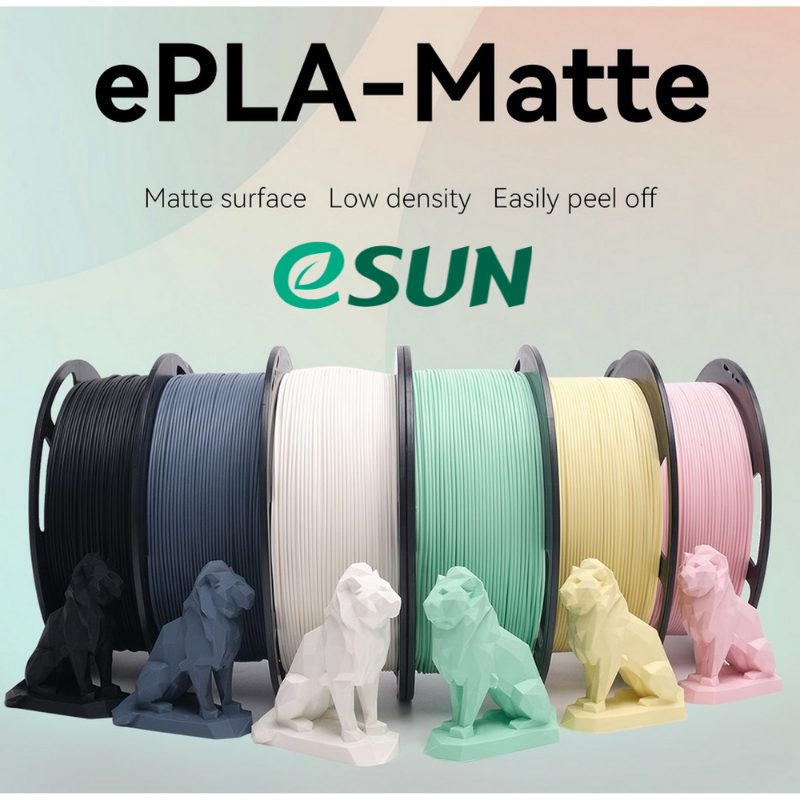 eSUN ePLA-Matte 1.75mm 1KG 3D Printer Filament