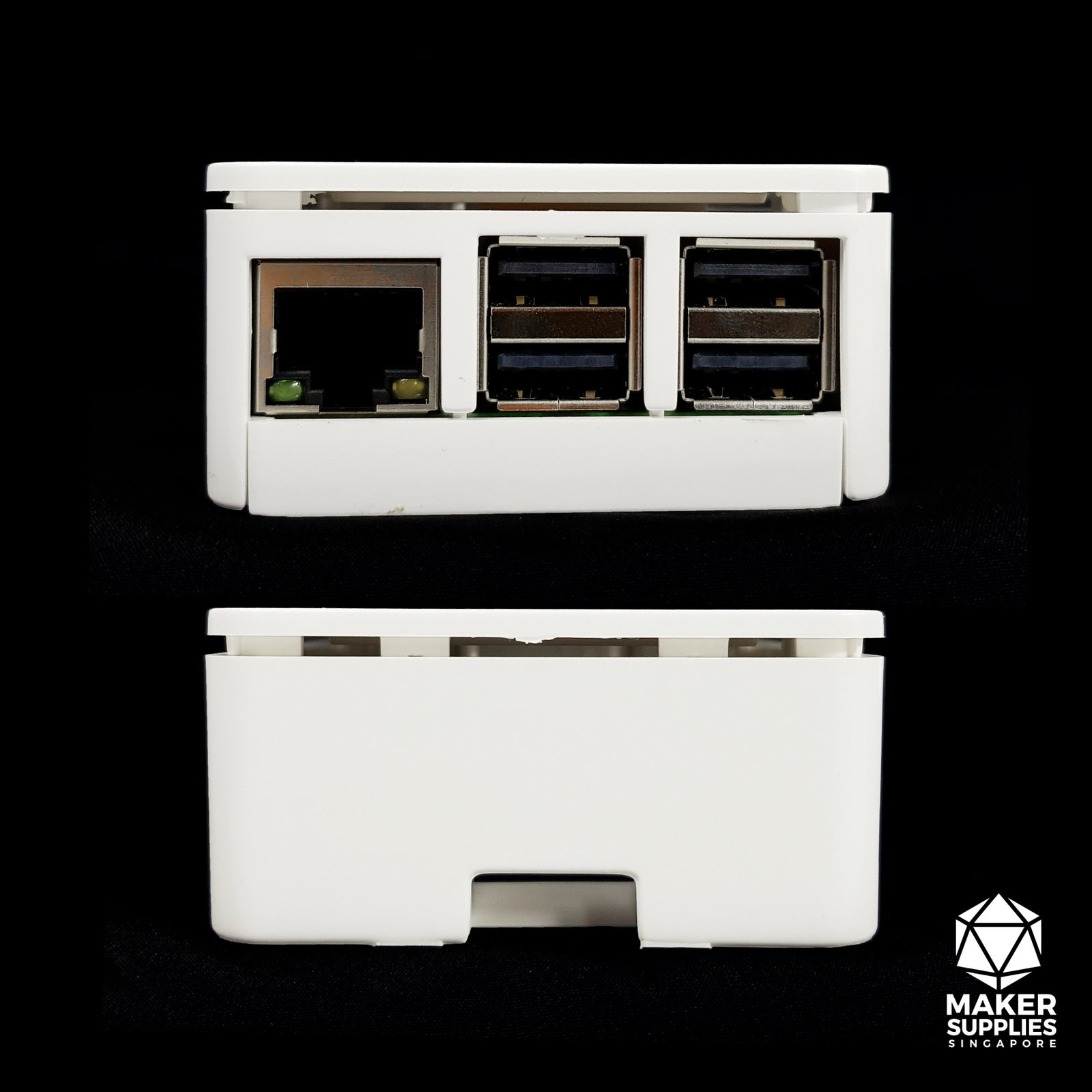 3-Piece Raspberry Pi 2B/3B/3B+ Plastic Casing – MakerSupplies Singapore