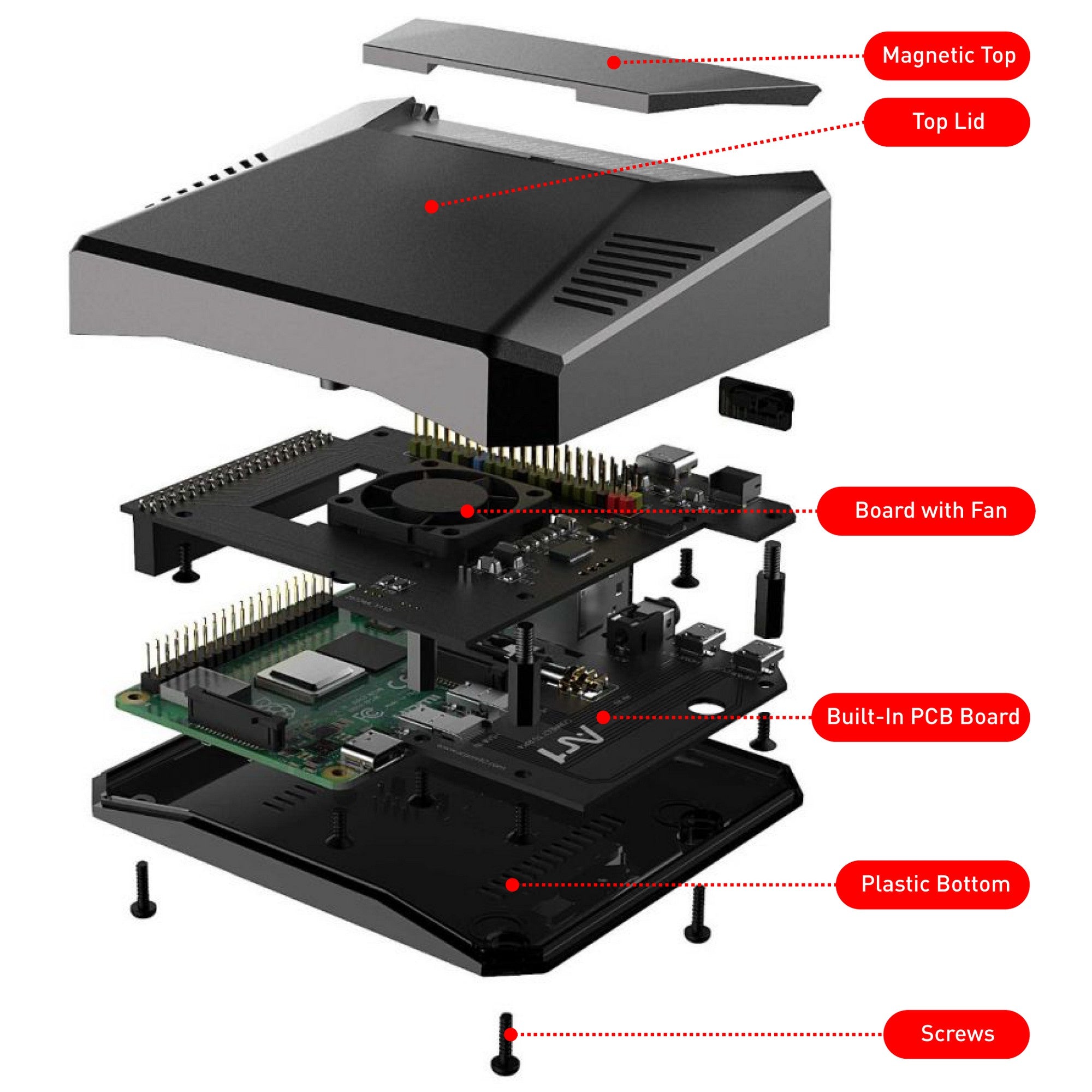 Argon One Raspberry Pi 4 Model B Aluminum Case V2