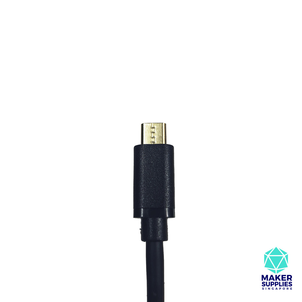 0.25m / 1m / 3m / 5m Micro USB to USB A Data Cable – MakerSupplies ...