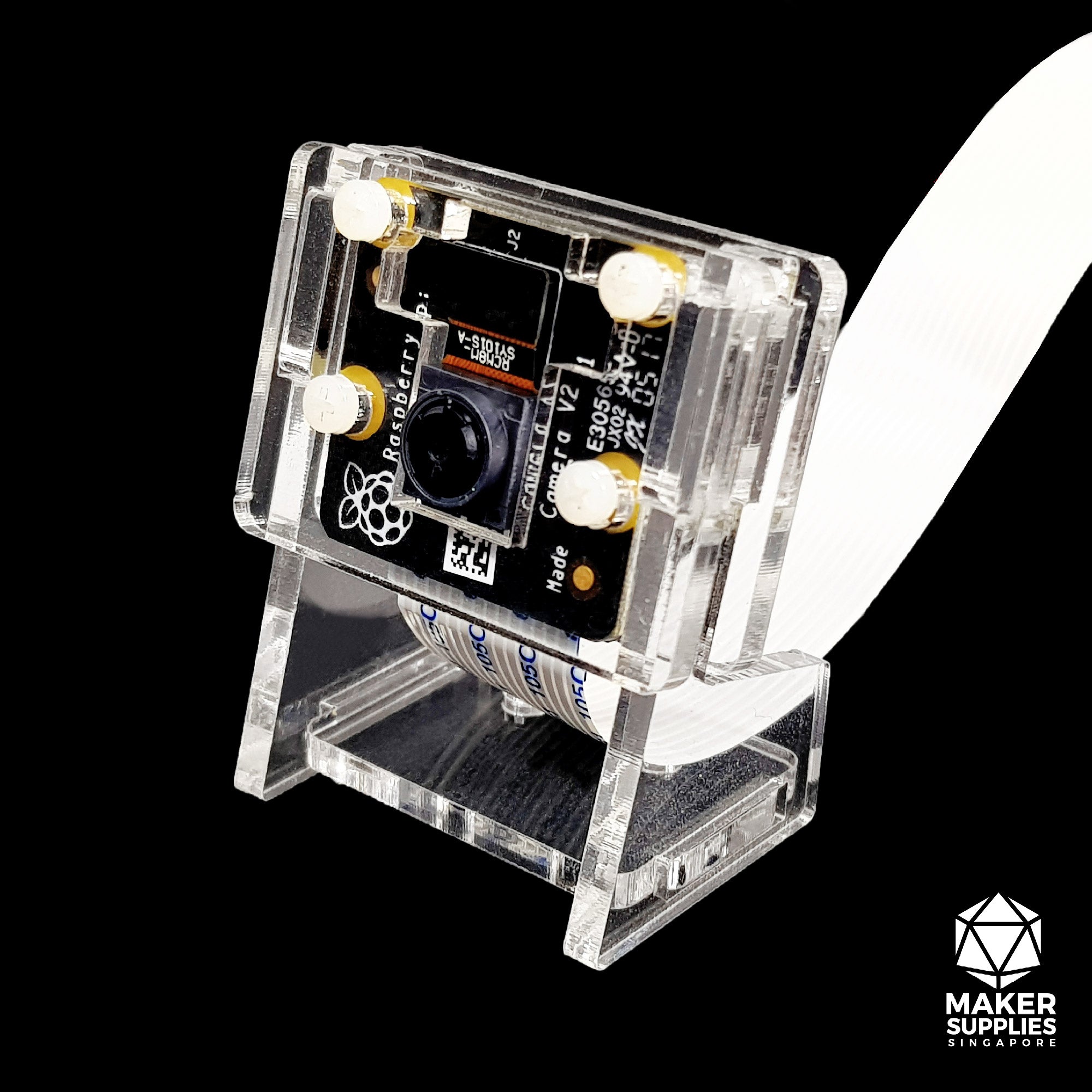 8MP Raspberry Pi NoIR Camera Module V2 and Camera Holder Bundle