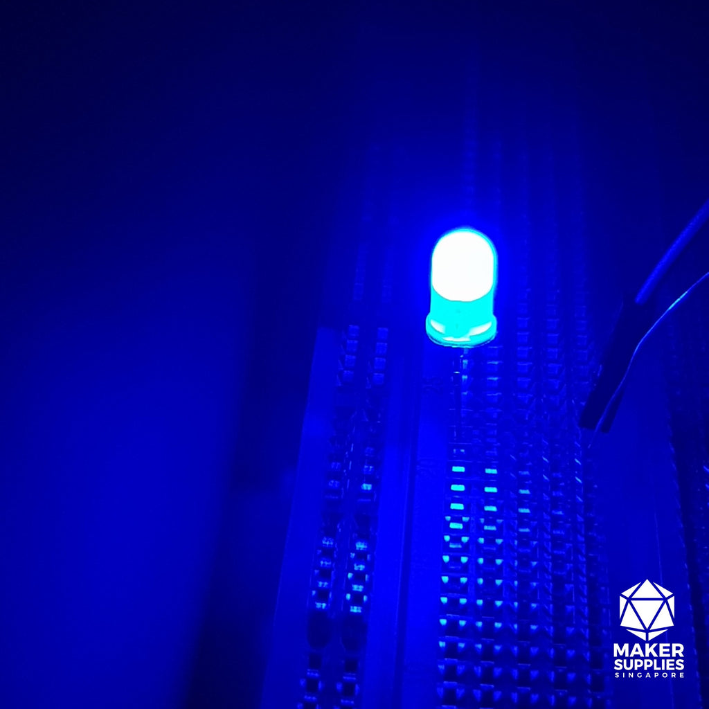 10pcs 5mm Blue LED – MakerSupplies Singapore