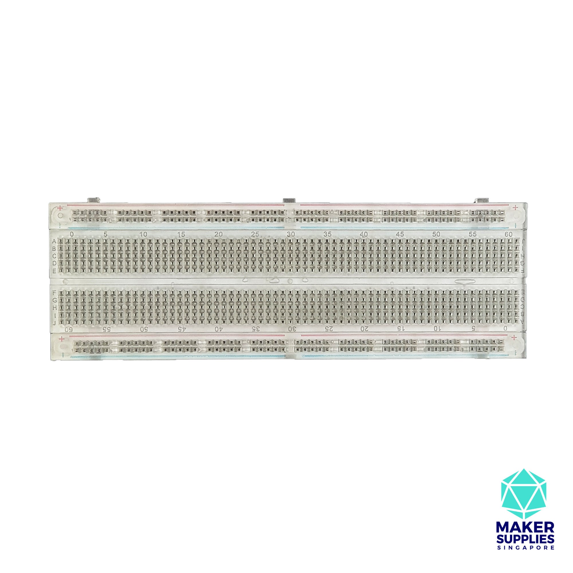 830 Tie Points Transparent Solderless Breadboard