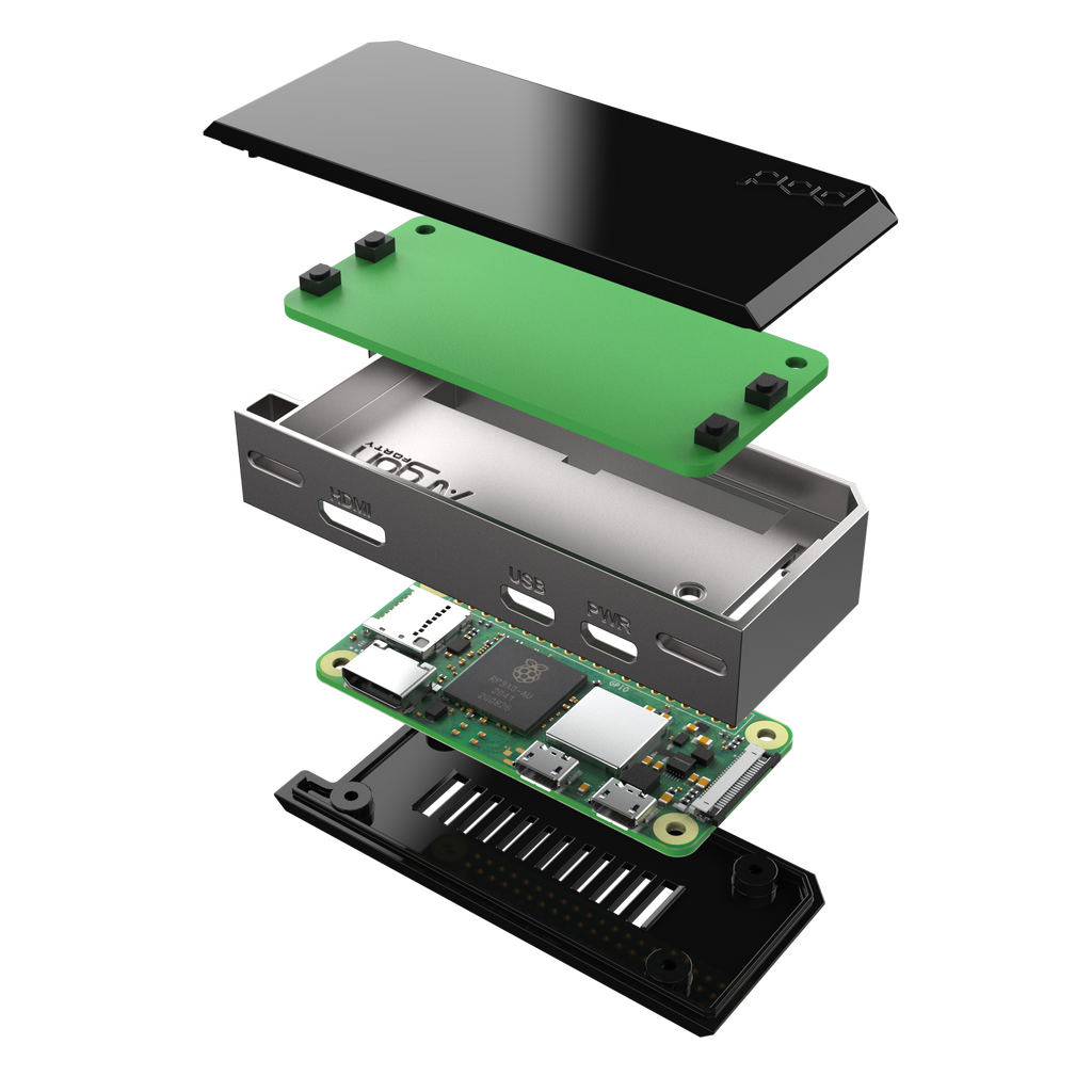 Argon POD Case with HDMI-USB Hub Module Kit for Raspberry Pi Zero / W