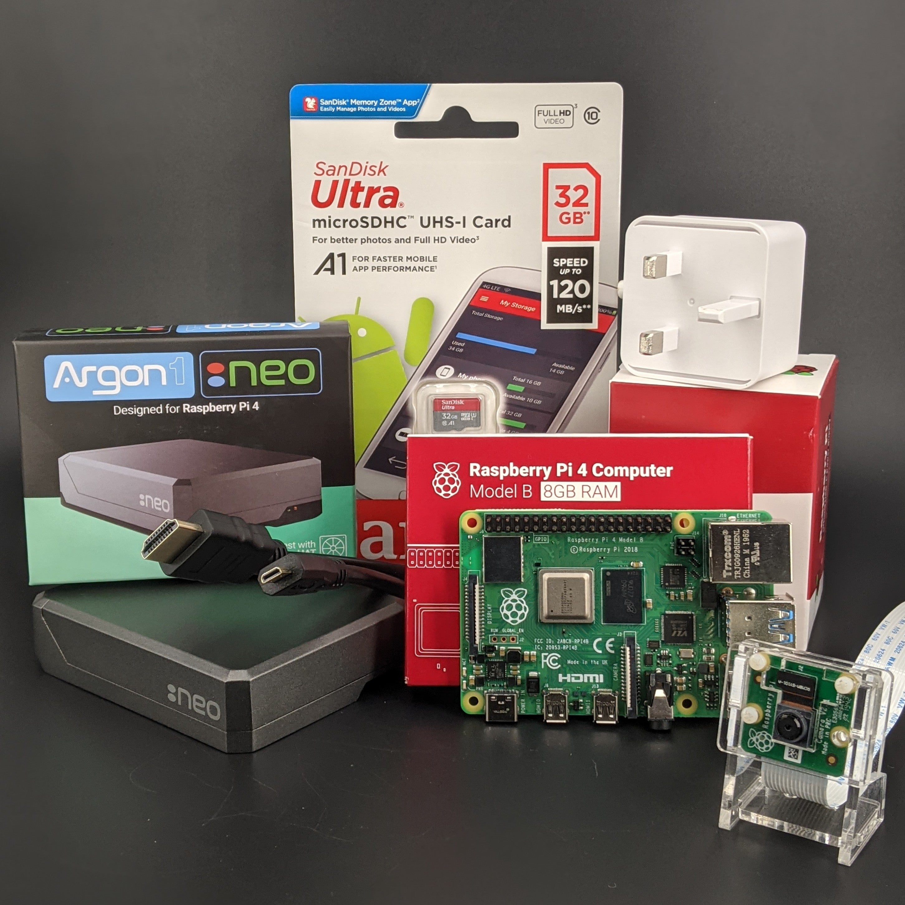 Raspberry Pi 4 Bundle with Argon NEO Case