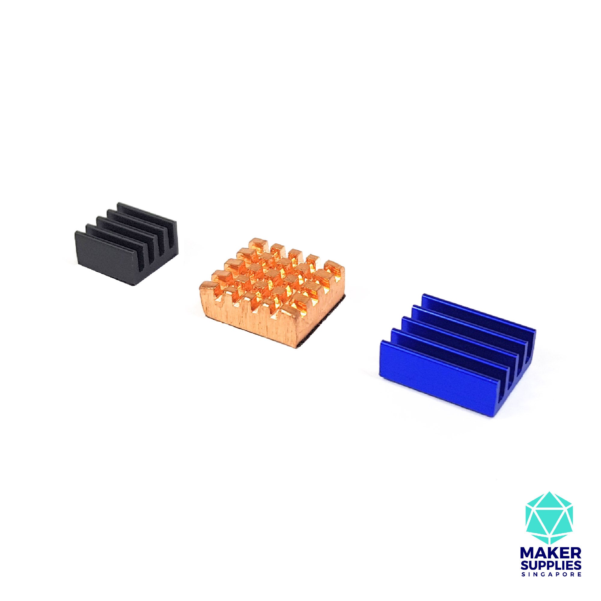 Raspberry Pi 4 Heat Sinks (1 Copper, 2 Aluminium)