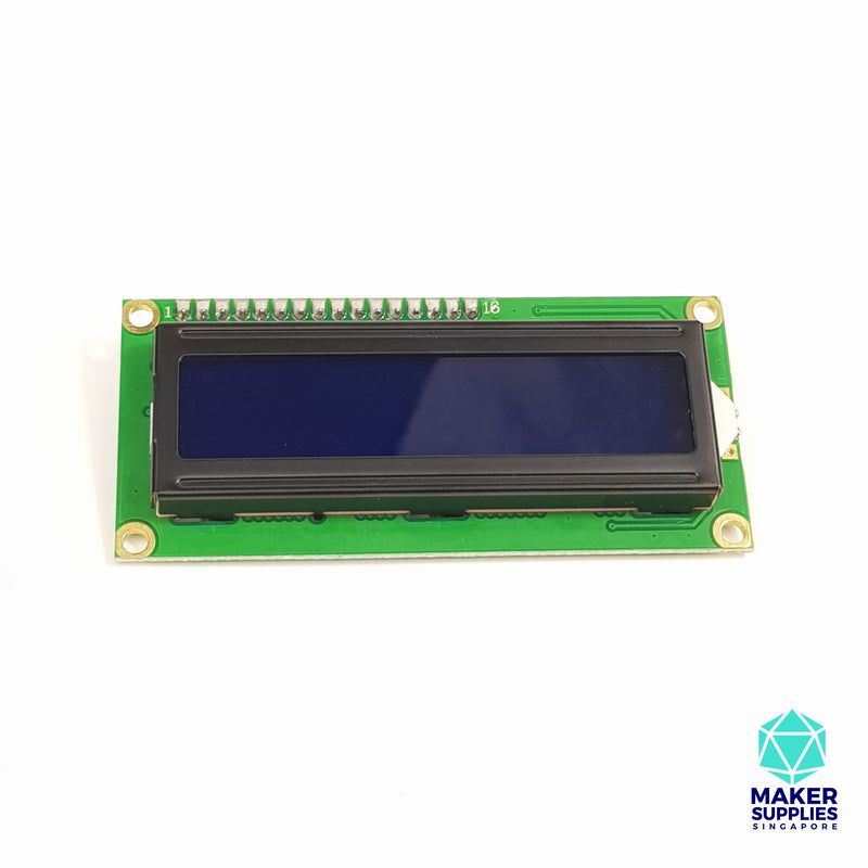 1602A LCD Liquid Crystal Display Blue Backlight – MakerSupplies Singapore